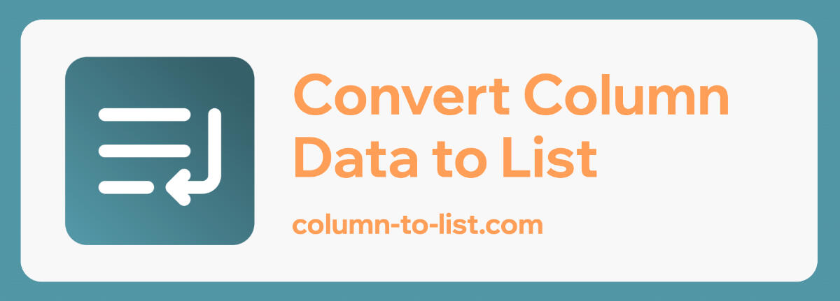 Column To List